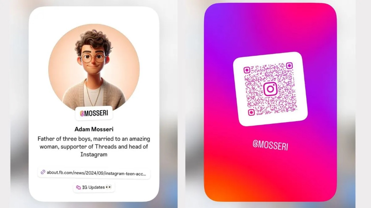 Instagram Introduces Customizable Profile Cards for Easy Account Sharing