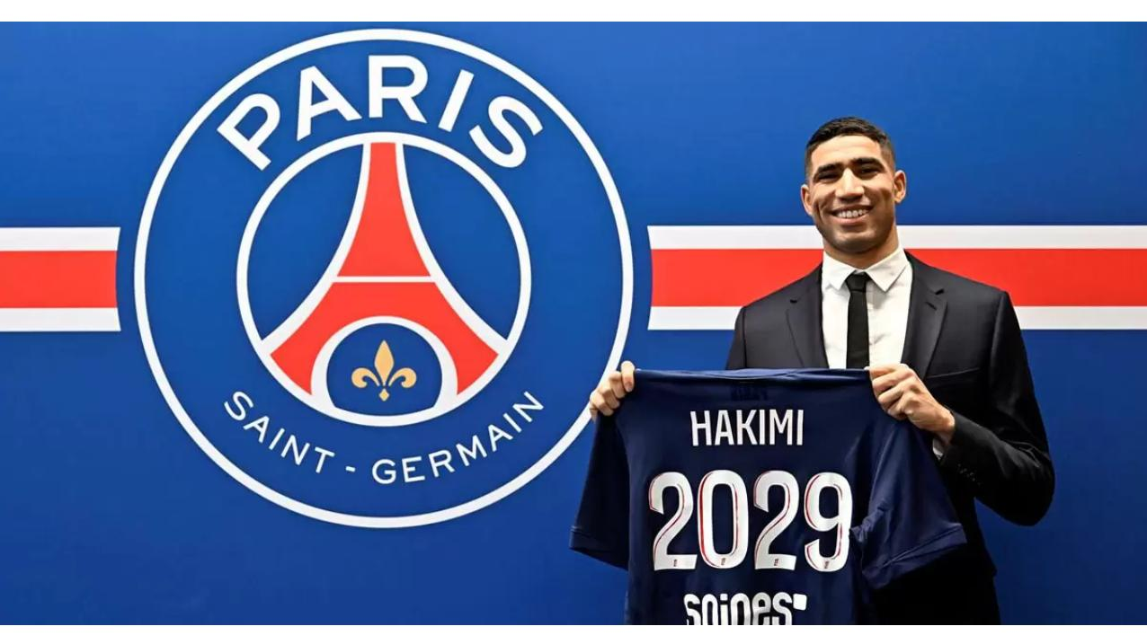 Achraf Hakimi Renews Contract with Paris Saint Germain Until 2029